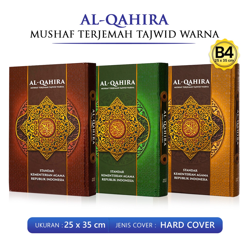 Jual Al Quran Terjemah Tajwid Warna Qahira B4 (JUMBO) GRATIS TASBIH ...