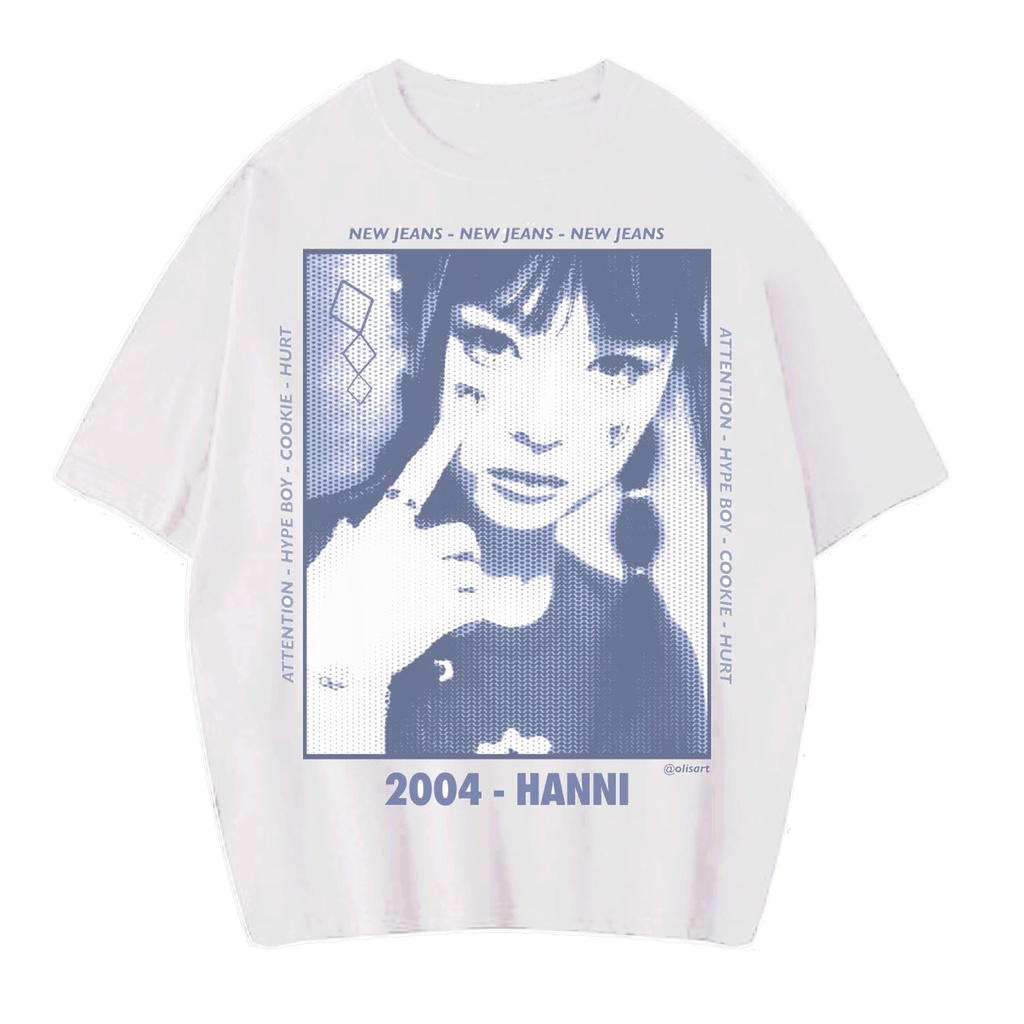 Jual Patternmerch "Hanni new jeans kpop" Oversized T-shirt | kaos ...