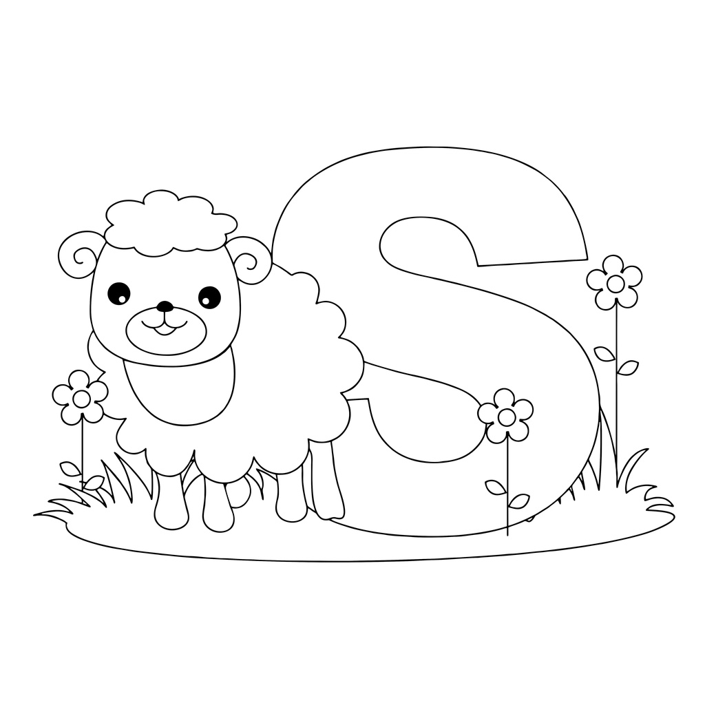 Jual Gambar Sketsa Mewarnai ~ ABJAD - ALPHABET/ Seketsa Lukis / Drawing ...
