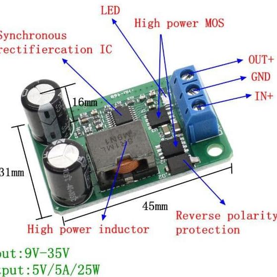 Jual Pasti MurahDC DC-DC Step Down Buck Converter Power Supply Module ...