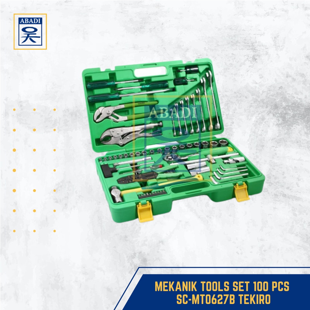 Jual MEKANIK TOOLS SET 100 PCS SC-MT0627B TEKIRO | Shopee Indonesia