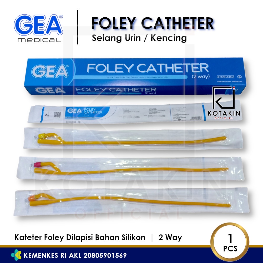 Jual GEA Foley Catheter / Selang Kencing / Selang Urine Urin | Shopee ...