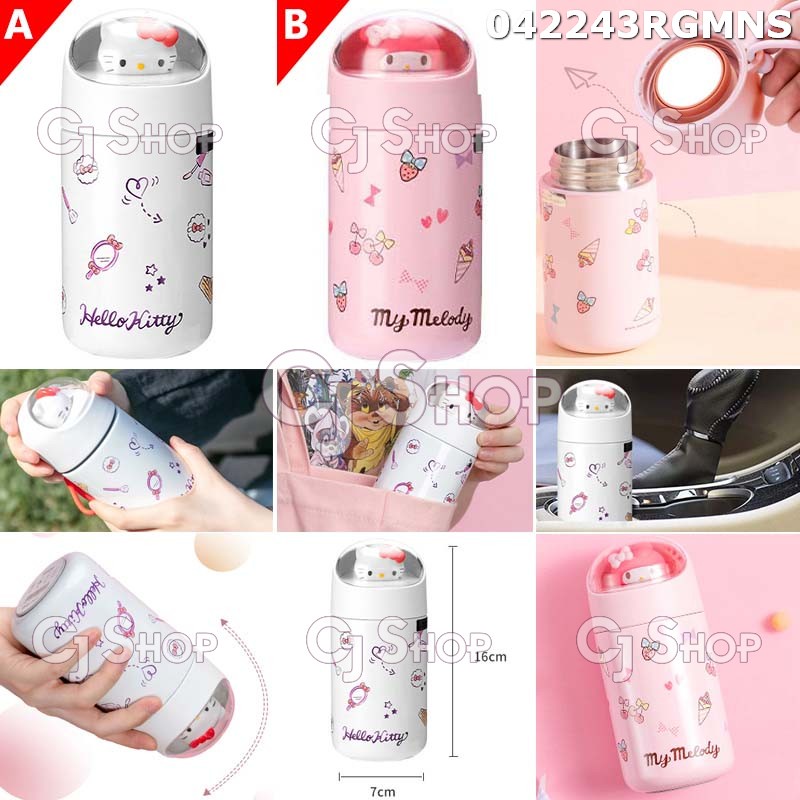 Jual Vacuum Flask Miniso botol termos kitty melody 280ml 042243 ...