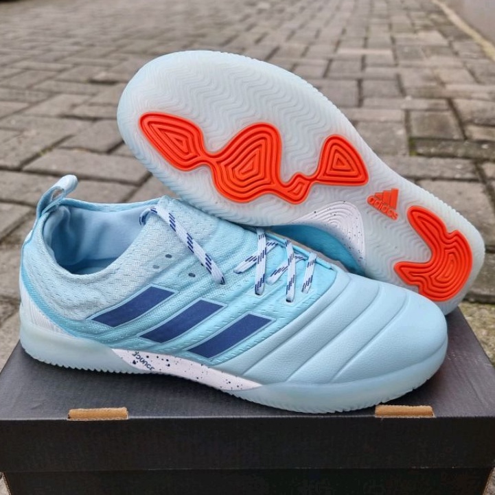 Jual Sepatu Futsal Adidas Copa 20.1 Sky Blue ic | Shopee Indonesia