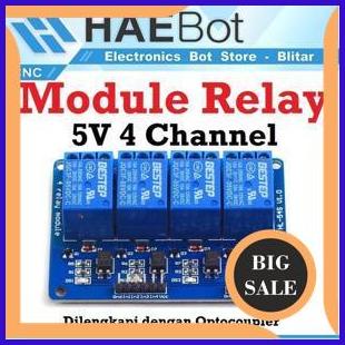 Jual limited stock Relay Module 5V 4 Channel Aktif Low SPDT 250VAC 10A ...