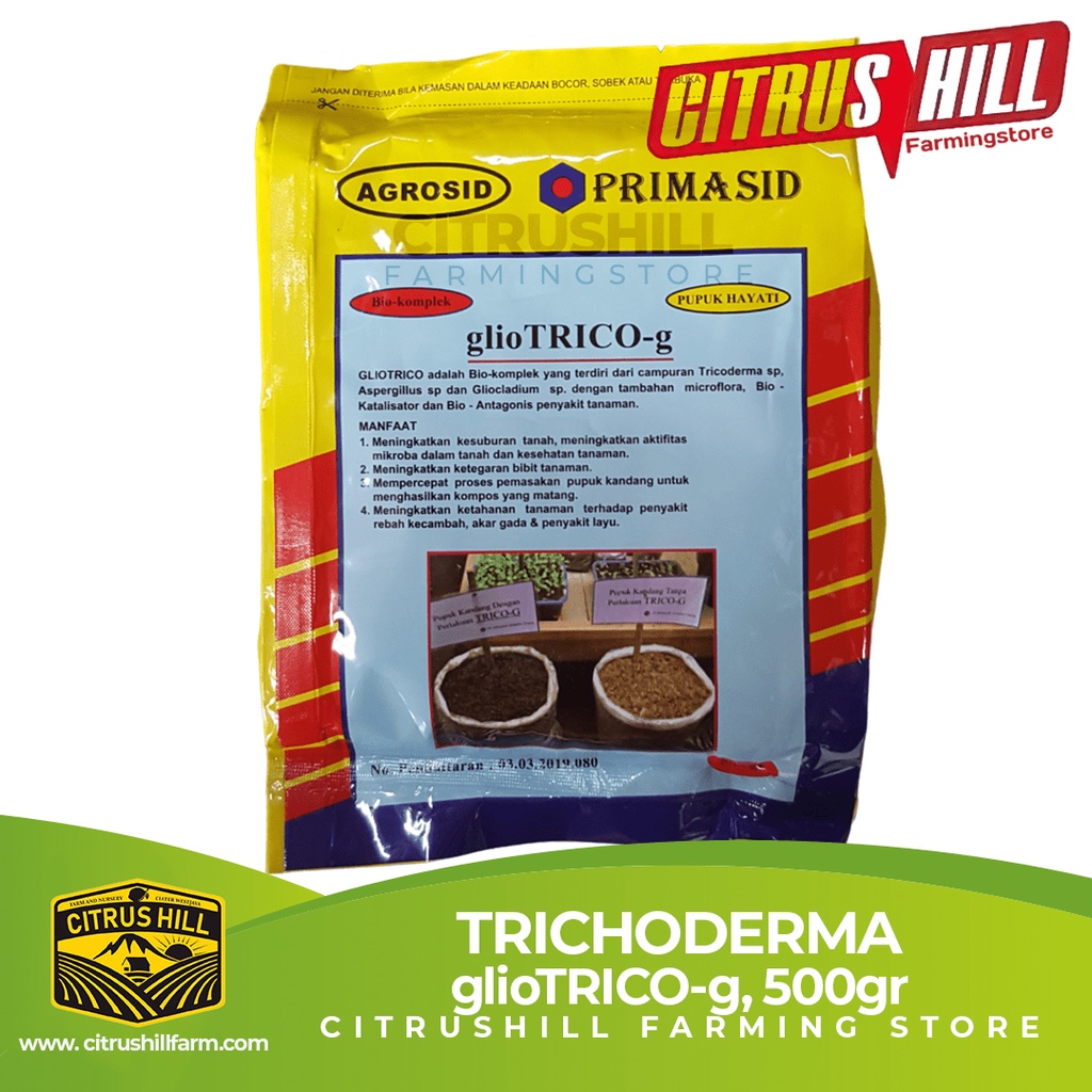 Jual TRICODERMA - TRICHODERMA - TRICODERMA FUNGISIDA - TRICO G 500 gr ...
