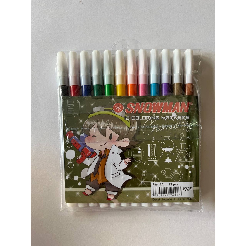 Jual Spidol 12 Warna Snowman 1 Set / Spidol Set Snowman | Shopee Indonesia Jual Spidol 12 Warna Snowman 1 Set / Spidol Set Snowman | Shopee Indonesia