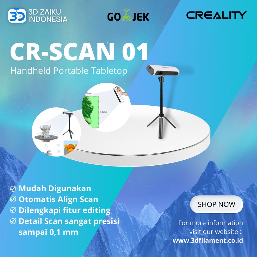 Jual Creality CR-SCAN 01 Handheld Portable Tabletop 3D Scanner ...