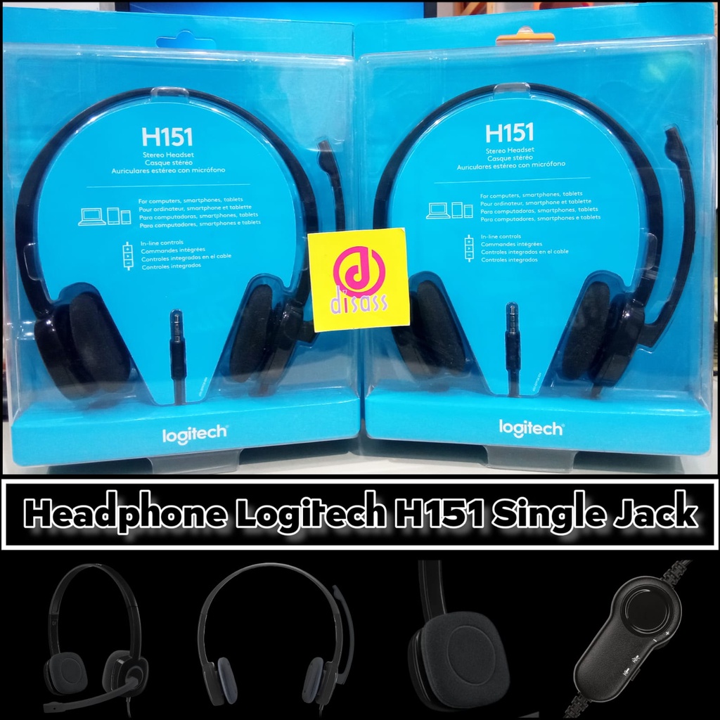 Jual HEADSET LOGITECH H151 STEREO - DISASS JOGJA | Shopee Indonesia