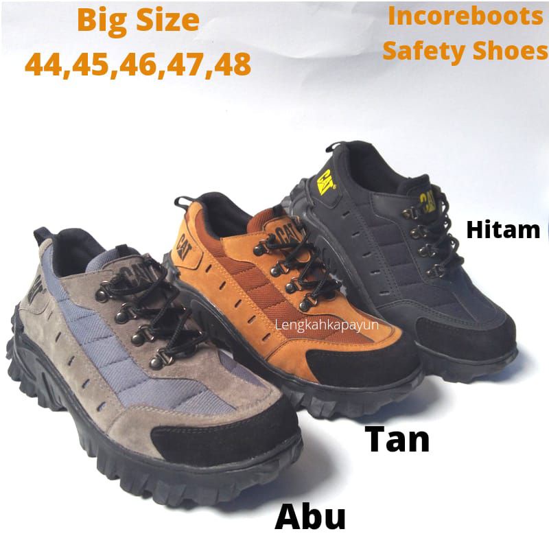 Jual Sepatu Ukuran Besar Safety Boots Pria Kaki Big size Jumbo Ujung ...