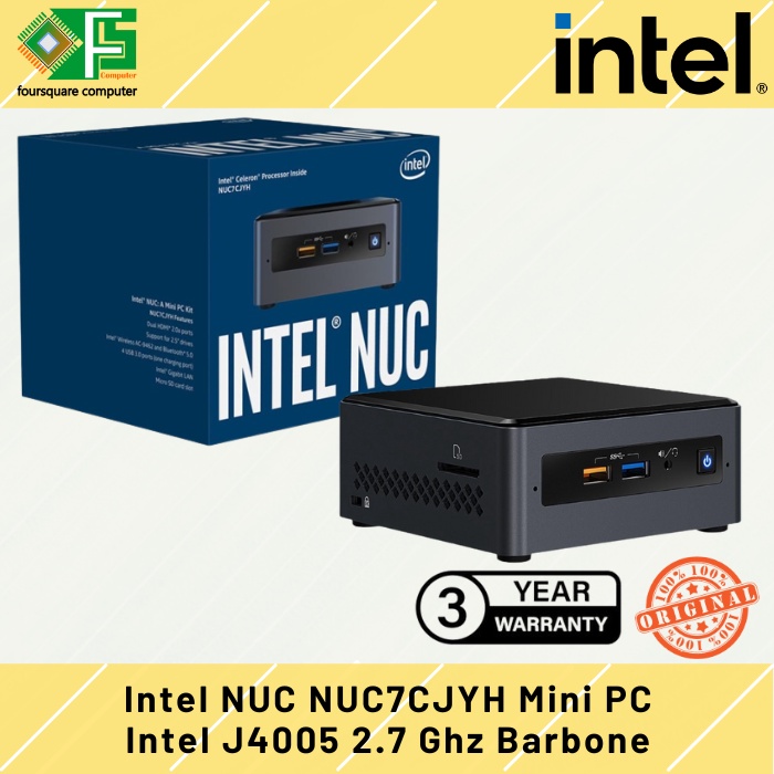 Jual Mini PC Intel NUC NUC7CJYH Celeron J4005 Barebone Garansi 3 Tahun ...