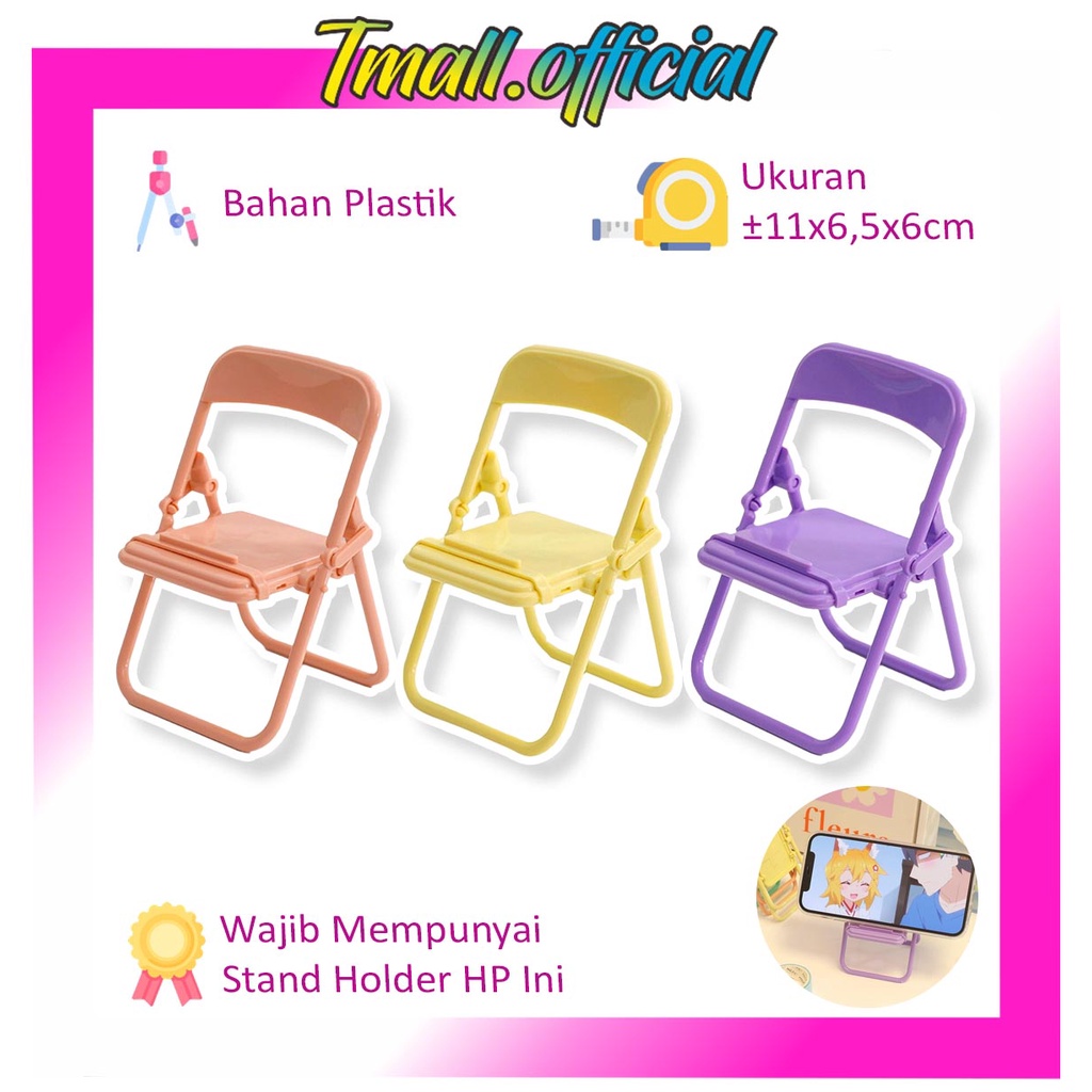 Jual TMALL R666 Stand Holder HP Macaron Model Kursi / Kursi HP Macaron ...