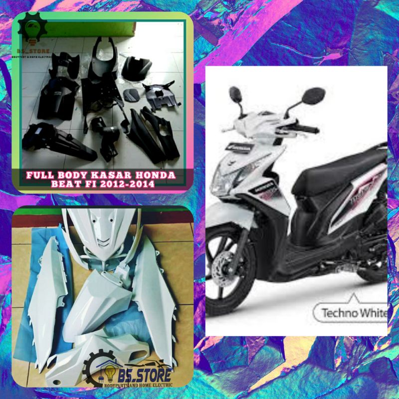 Jual FULL BODY BEAT FI 2012 2013 2014 STATER BERISIK PUTIH | COVER BODY ...