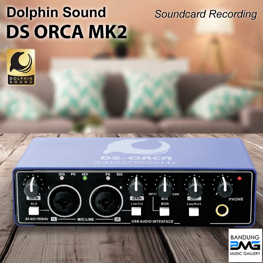 Jual Dolphin Sound DS ORCA Audio Interface Soundcard Recording / DS ...