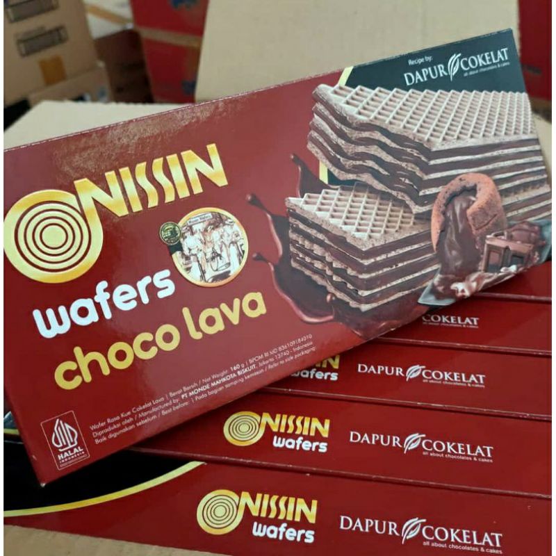 Jual NISSIN X DAPUR COKELAT NISSIN WAFERS CHOCO LAVA CHOCOLAVA WAFER ...