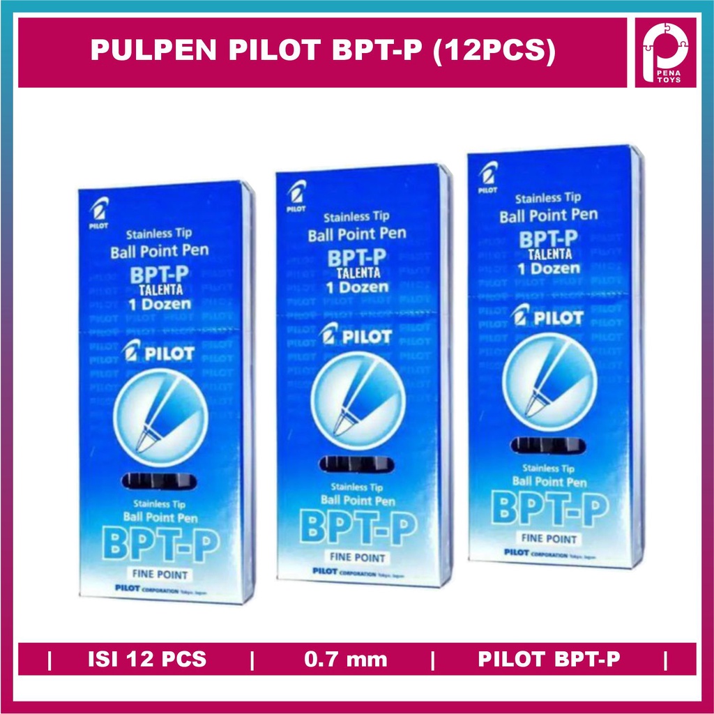 Jual Pulpen / Bolpen Pilot BPT-P (12Pcs) | Shopee Indonesia