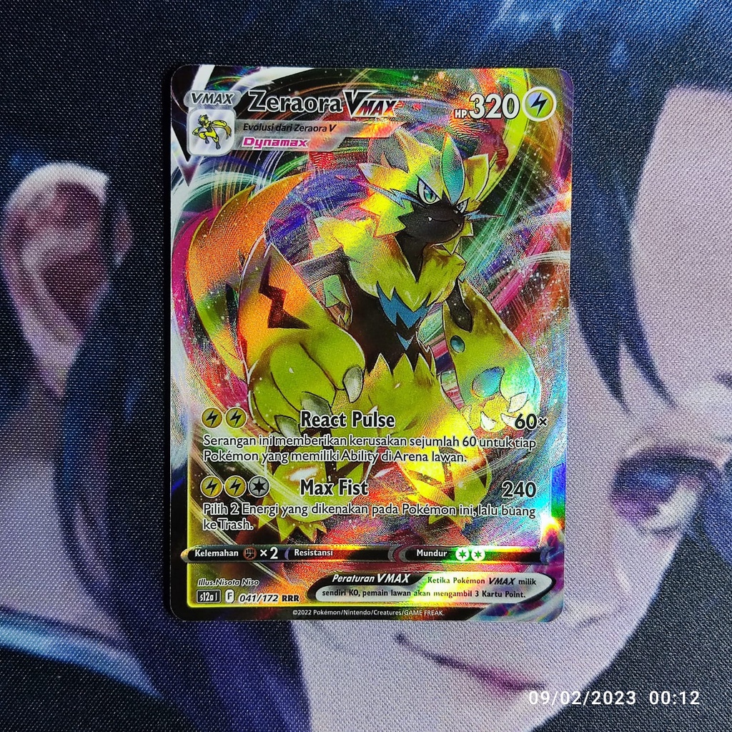 Jual pokemon (ID) zeraora vmax - S12a 041/172 - RRR | Shopee Indonesia