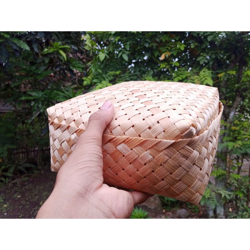 Jual Besek Bambu Cantik Ukuran 20x20x10 cm ( SEPASANG ) | Shopee Indonesia