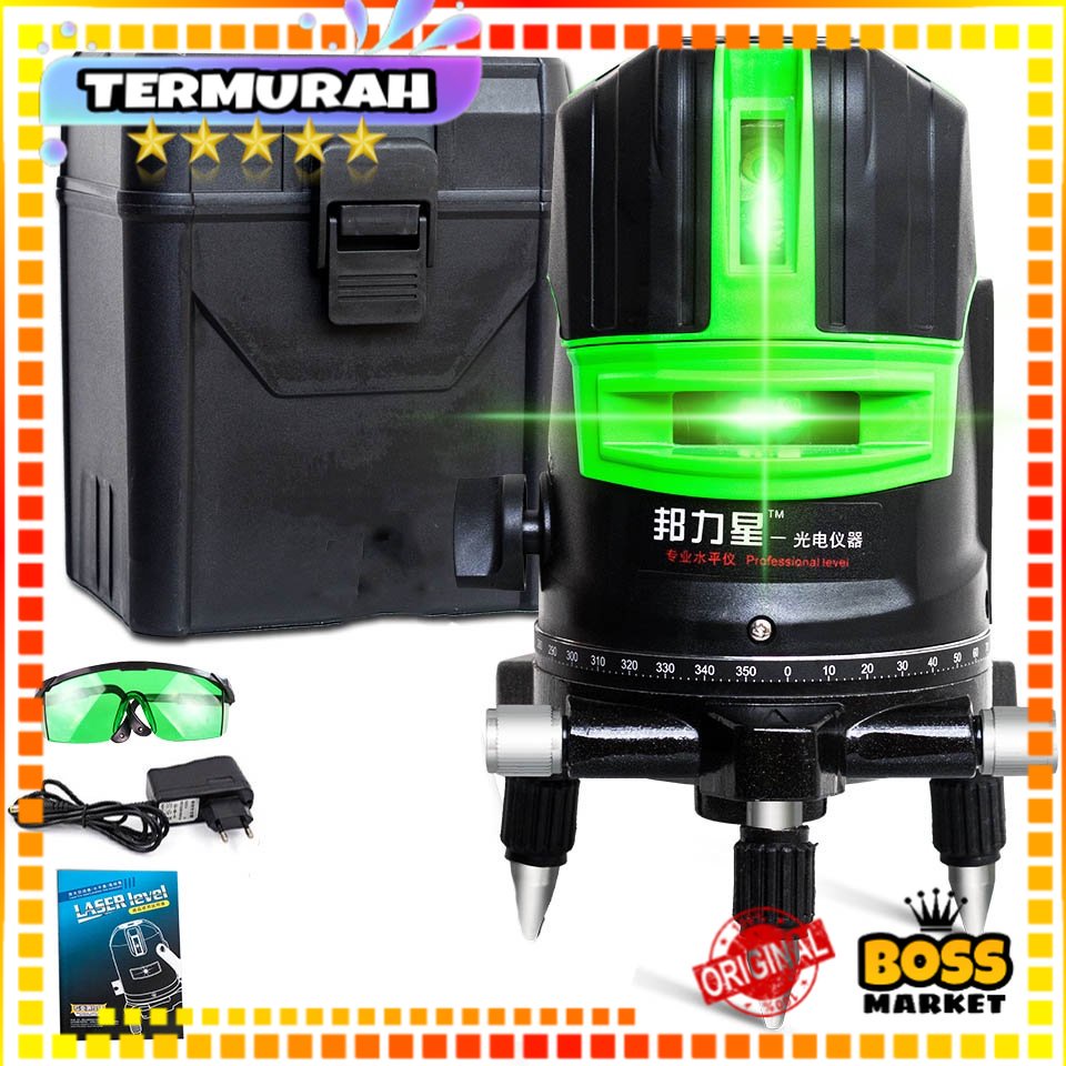 Jual Laser level Professional Self Leveling Projector Green Laser 2 ...