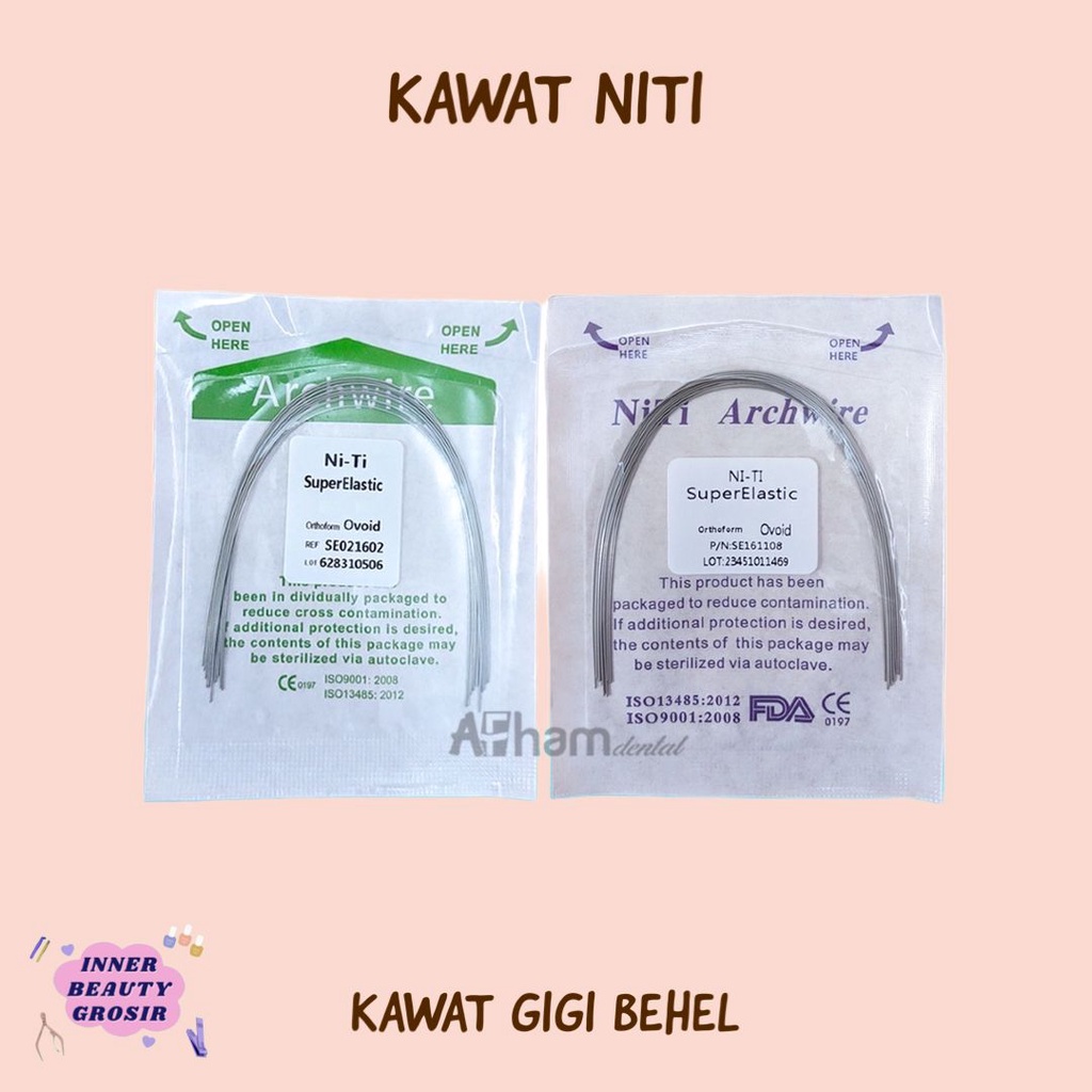 Jual Kawat Niti 012 Behel Gigi Upper Lower / Kawat Behel Gigi | Shopee ...