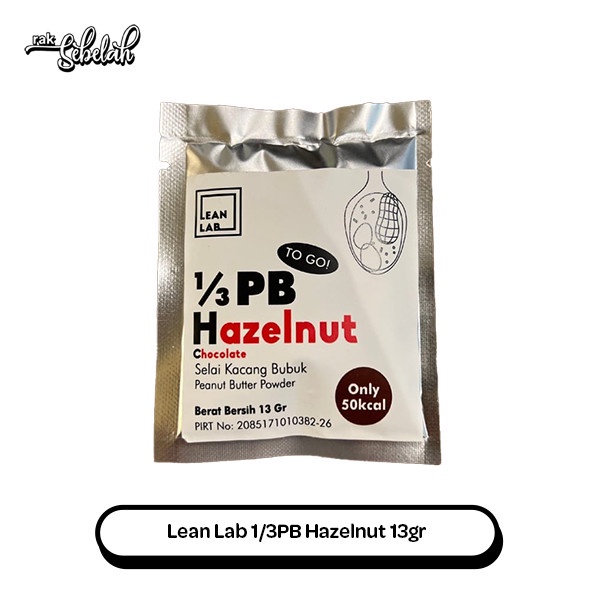Jual Lean Lab 1/3PB Peanut Butter Chocolate Hazelnut 13g Selai Kacang Bubuk | Shopee Indonesia