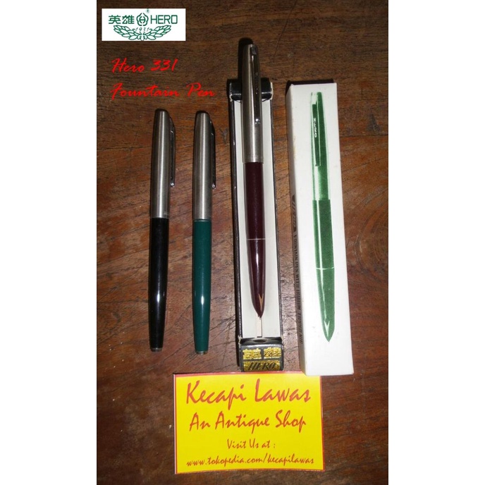 Jual Fountain Pen Hero 331 / Pena Tinta Hero Baru Segel Jadul Vintage ...