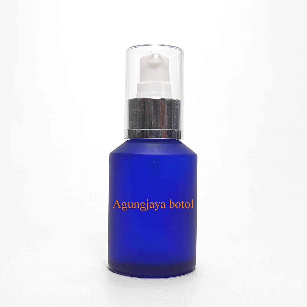 Jual Botol Kaca GD 60 Ml Biru Frosted Tutup Pump Treatment / Botol Kaca ... Jual Botol Kaca GD 60 Ml Biru Frosted Tutup Pump Treatment / Botol Kaca ...