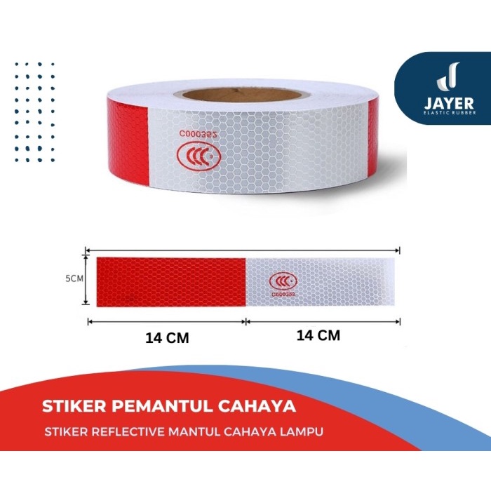 Jual Stiker reflektor mantul cahaya Reflektif 28 x 5 cm 2 warna ...