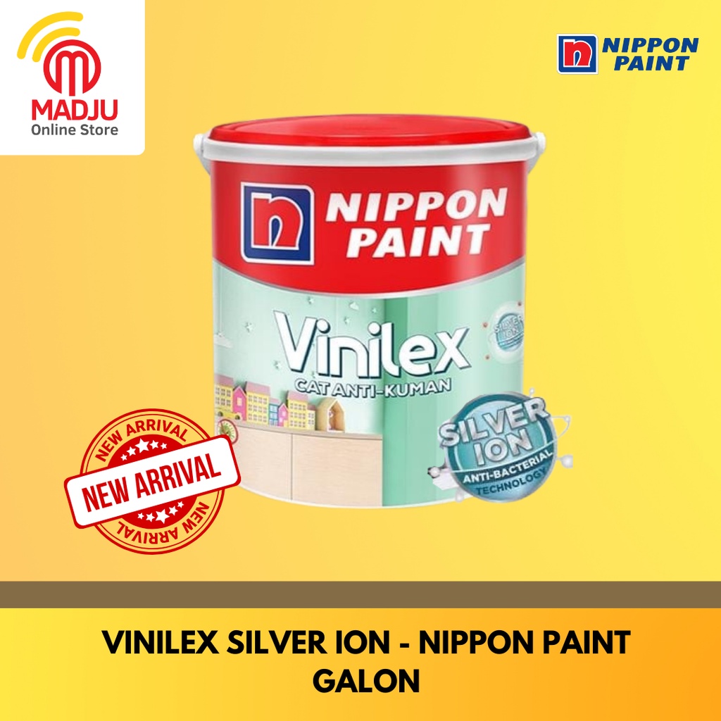 Jual NIPPON PAINT NEW VINILEX SILVER ION - Cat Tembok Anti Kuman Perlindungan Keluarga / Cat ...