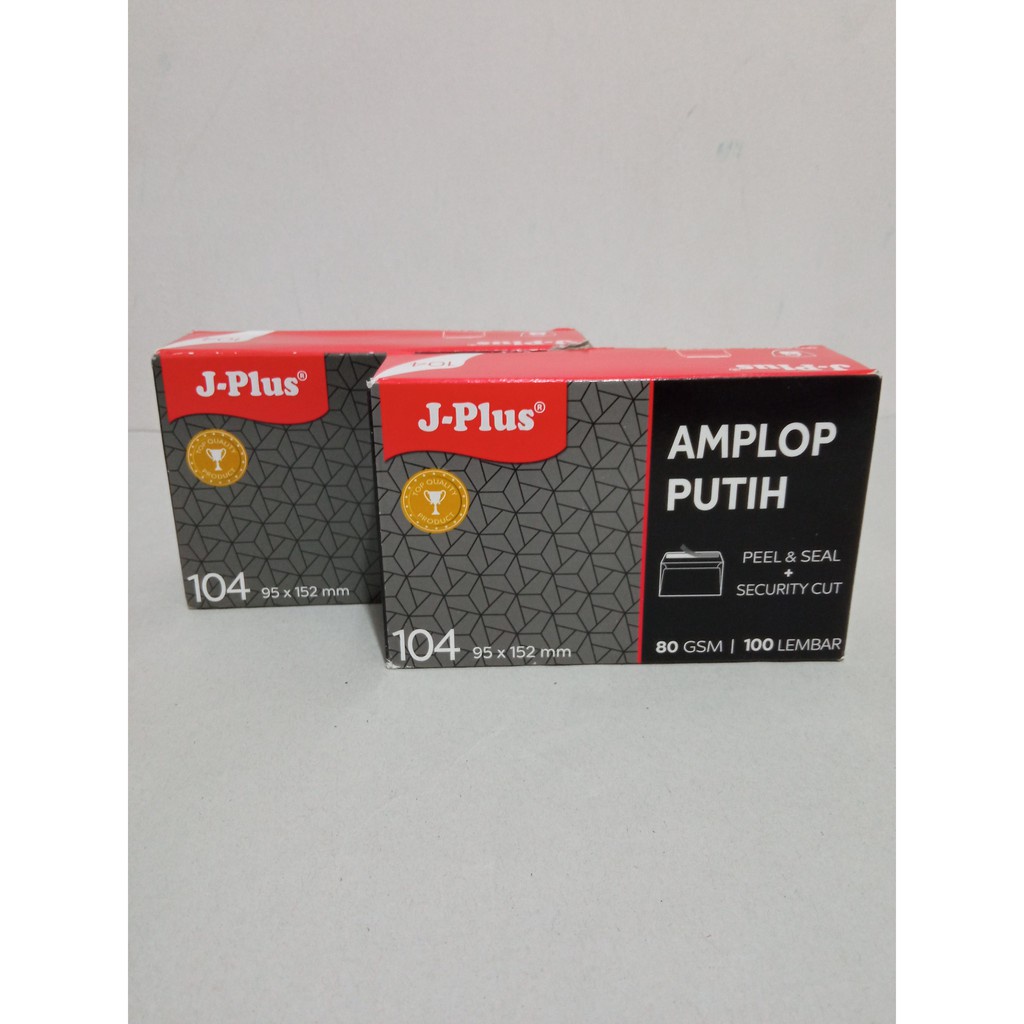 Jual Amplop Jplus Merah Ukuran 104 80gsm Peel & Seal | Shopee Indonesia
