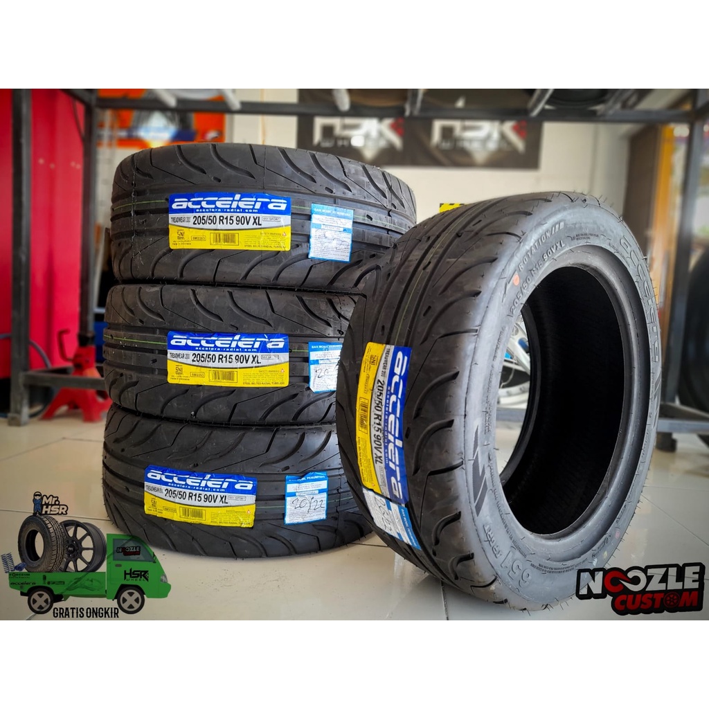 Jual BAN MOBIL SEMI SLICK R15 MEREK ACCELERA 205 50 R15 BAN TUBLES SPORT R15 | Shopee Indonesia