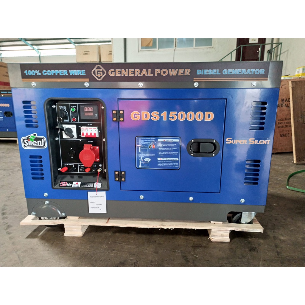 Jual Genset Silent 10000 Watt 12,5 kva General GDS15000ss/ SS3/ D - 1 ...
