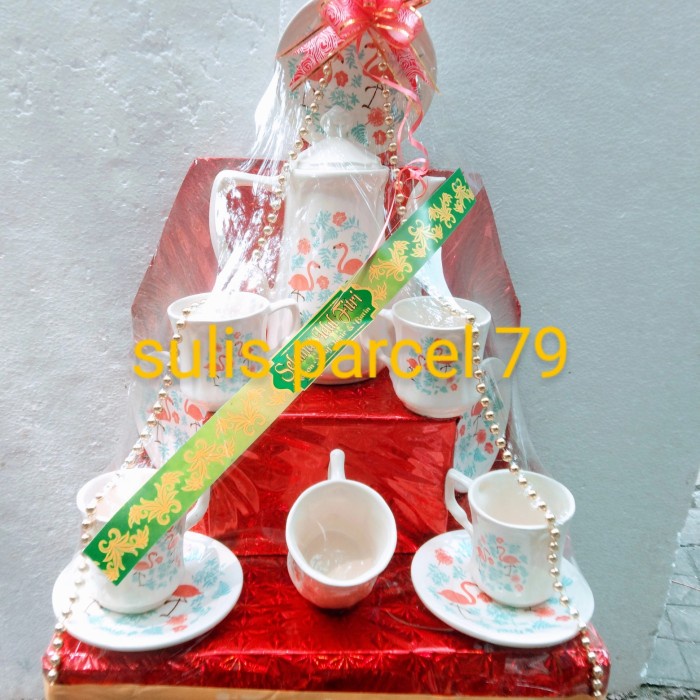 Jual Parcel Tea Set Keramik Lebaran B 060 | Shopee Indonesia