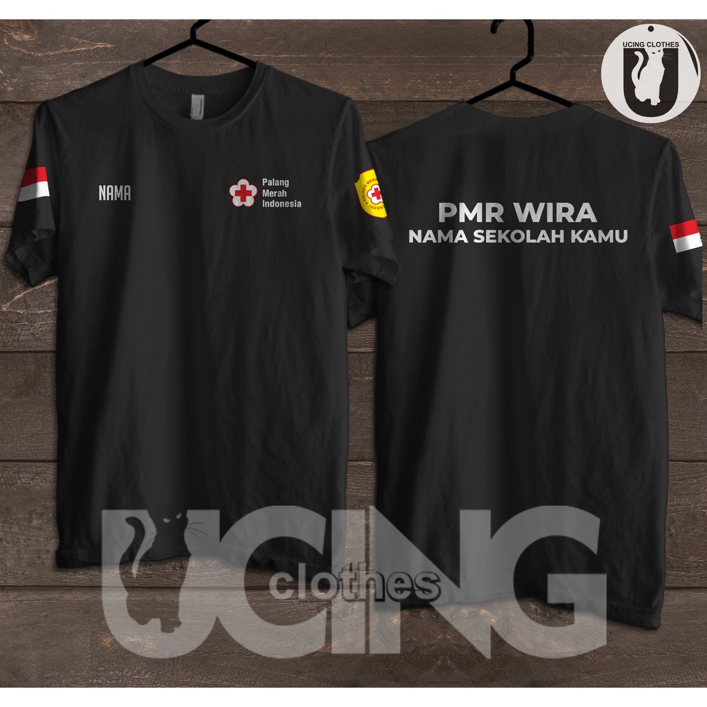 Jual Kaos Baju PMR WIRA PMI Gratis Nama Kamu dan Nama Sekolah Kaos ...