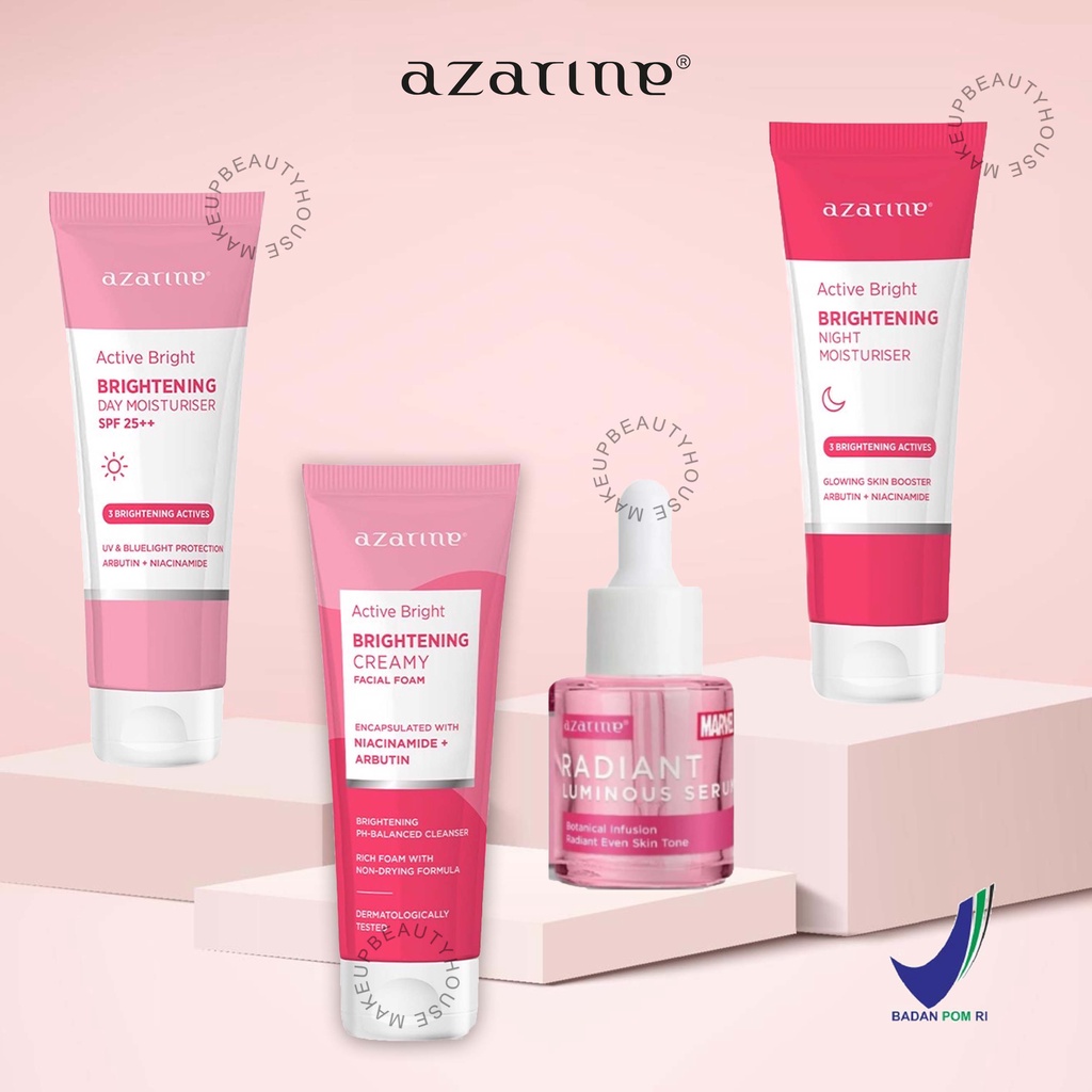Jual AZARINE Active Bright Brightening - Day | Night Moisturizer ...