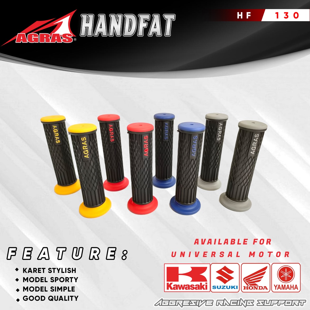 Jual Handgrip Motor Strip Sporty 2 Warna Karet Empuk Premium AGRAS ...