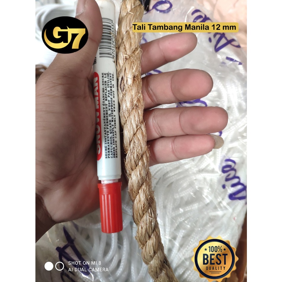 Jual Tali Tambang Manila Tali Goni Kuat 12mm 14mm Permeter Tali Tampar ...