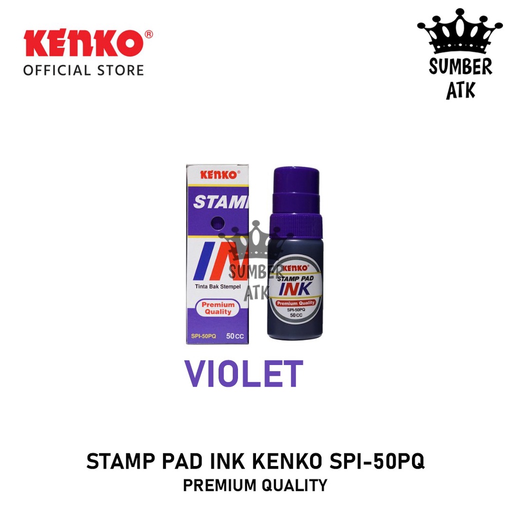 Jual Tinta Stempel Pyramid / KENKO Stamp Pad Ink 50 cc / Refill Stamp ...
