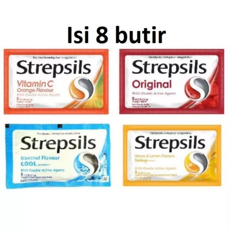 Jual STREPSILS PERMEN PELEGA TENGGOROKAN ALL VARIAN RASA isi 8 butir ...