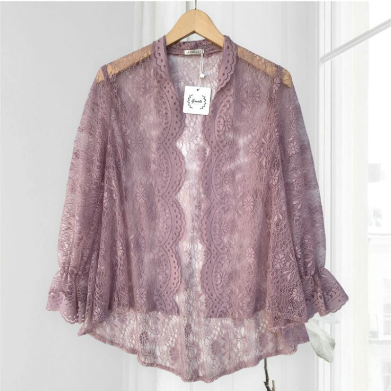 Jual Long outer brukat cantily / outer brokat / Ajmala | Shopee Indonesia