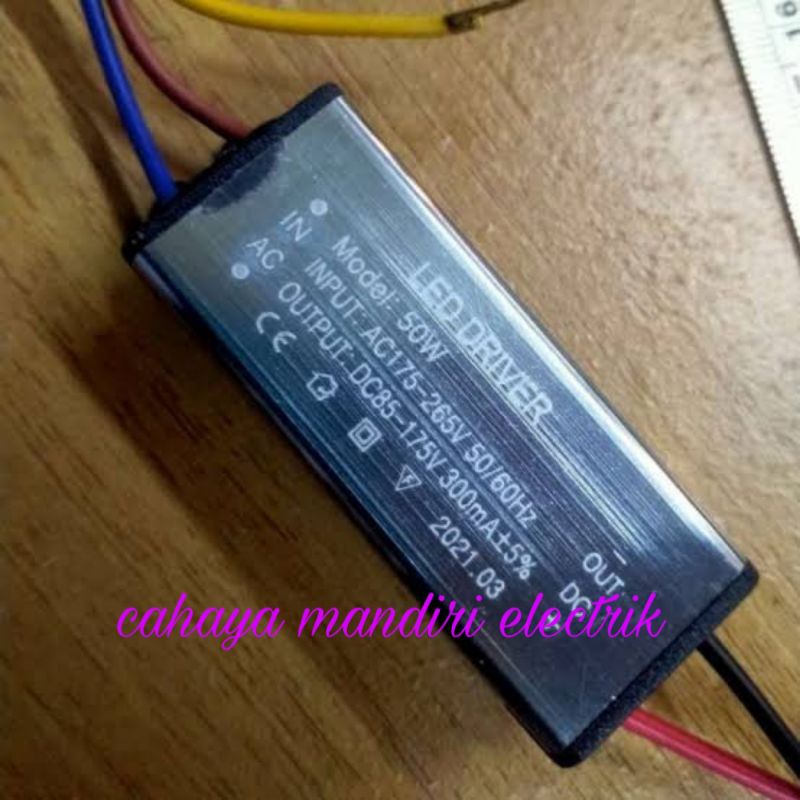 Jual trafo LED driver PJU / driver sorot cob 50watt 50 Watt 50w 50 w ...