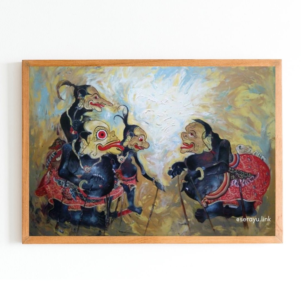 Jual Poster Lukisan Cetak Gambar Punakawan Tokoh Pewayangan Jawa Hiasan ...