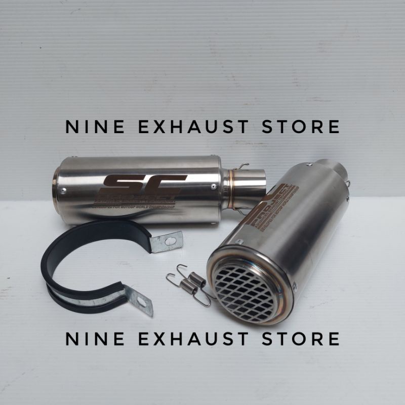 Jual knalpot sc project titan jaring silencer only | Shopee Indonesia