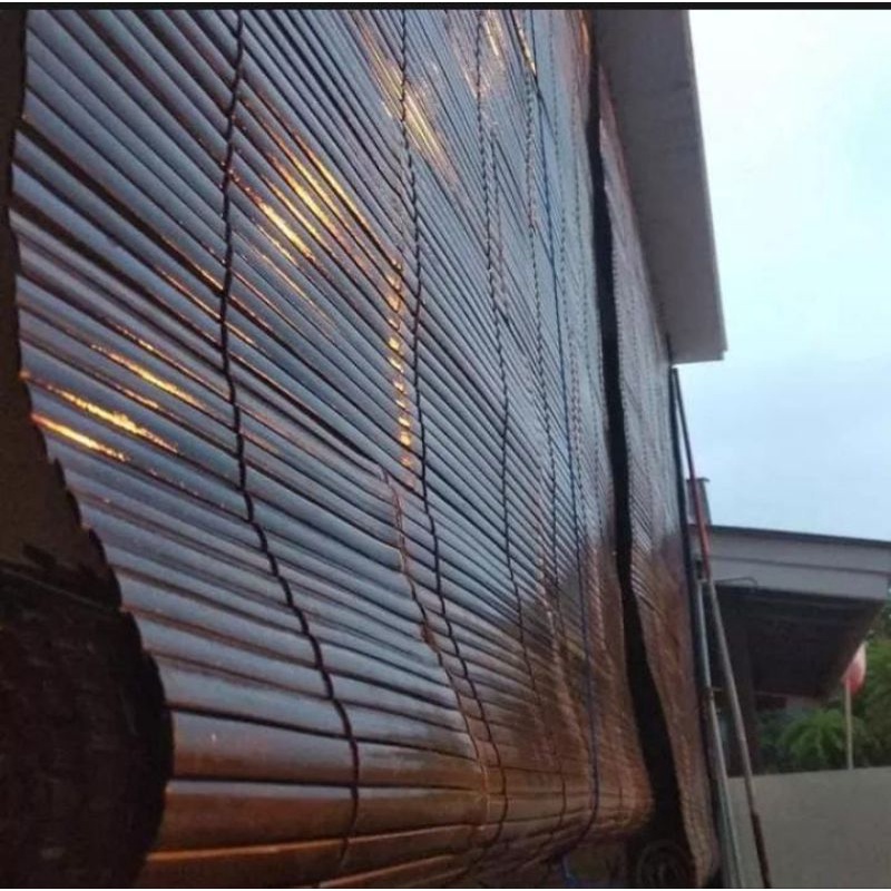 Jual Tirai Bambu outdoor mewah full vernis & pliture ready custom ...