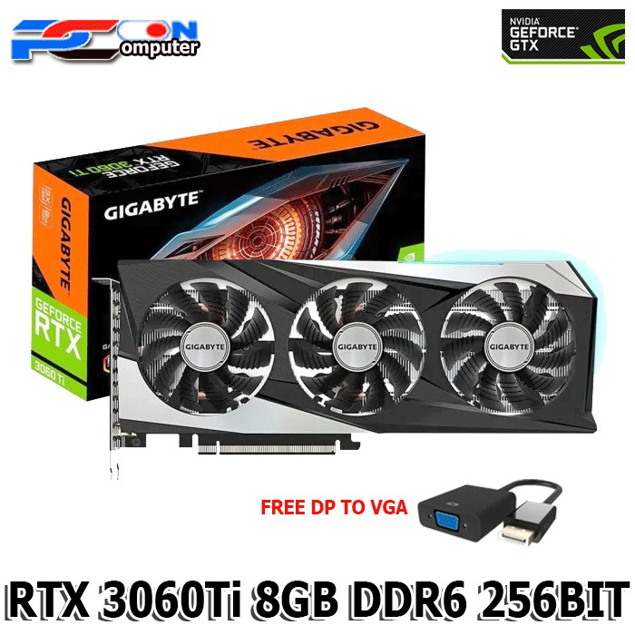 Jual VGA CARD GAMING GeForce RTX 3060 Ti GDDR6 256 BIT | Shopee Indonesia