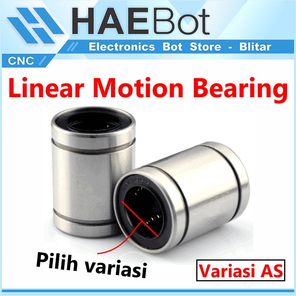Jual [HAEBOT] LM3UU LM4UU LM5UU 3 4 5mm Linear Motion Bearing Bushing ...