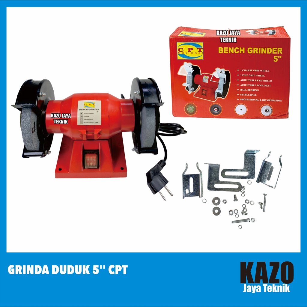 Jual GrInda Duduk 5'' CPT / Mesin Bench Grinder | Shopee Indonesia