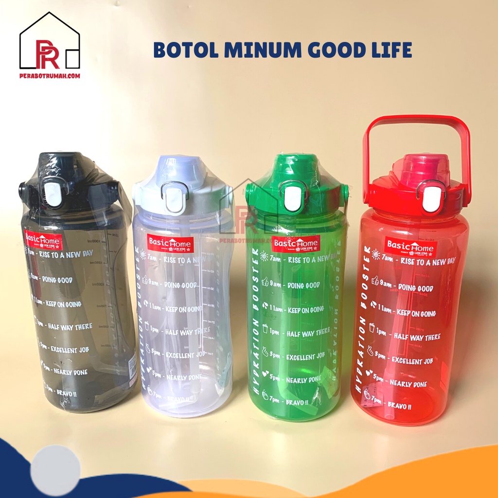Jual Botol Minum Good Live 2 Liter / Botol Plastik Anak Sekolah Kerja ...