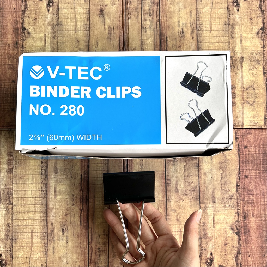 Jual 2pcs Binder Clips No. 280 - 300 Klip Binder - Jepitan Kertas ...
