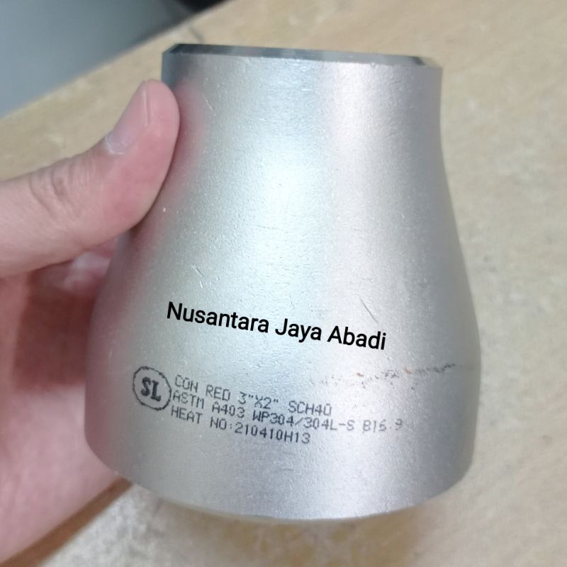 Jual Reducer Las Sch 40 Stainless 304 Concentric 3 x 2 " inchi | Shopee ...